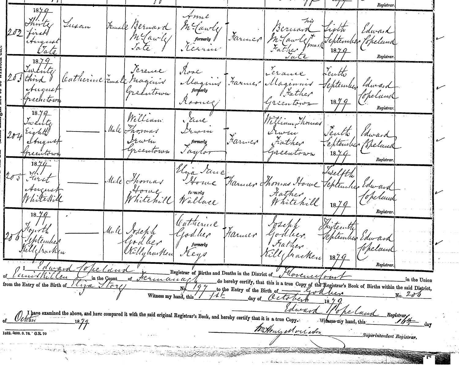 The Children of Anne Kerrin (1847-1928) and Bernard McCauley (1846-1902 ...